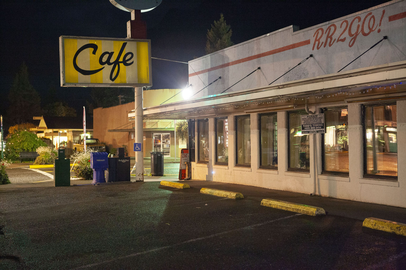 Then and Now - Double R Diner Exteriors in 2019 to 2020