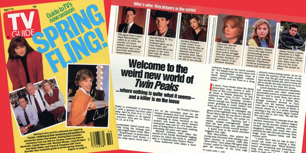 Twin Peaks in TV Guide from April 7, 1990 | TWIN PEAKS BLOG