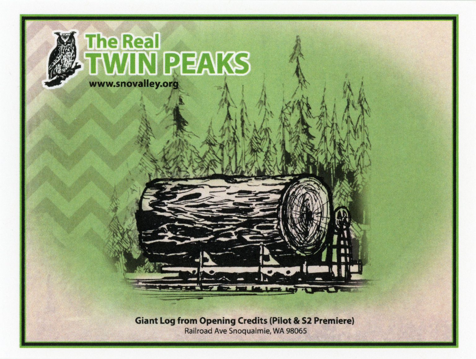 Real Twin Peaks Locations Map and Trading Cards by Todd Gamble